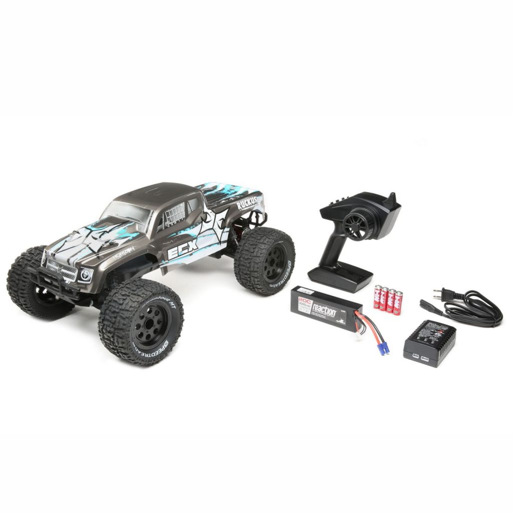 The ECX Ruckus 2WD Brushless, LiPo-powered 1/10-scale Monster Truck ...