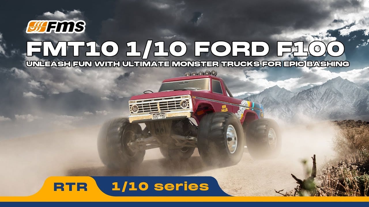 See it in Action: FMS FMT10 Ford F100 2WD Monster Truck [Video] | RC Newb