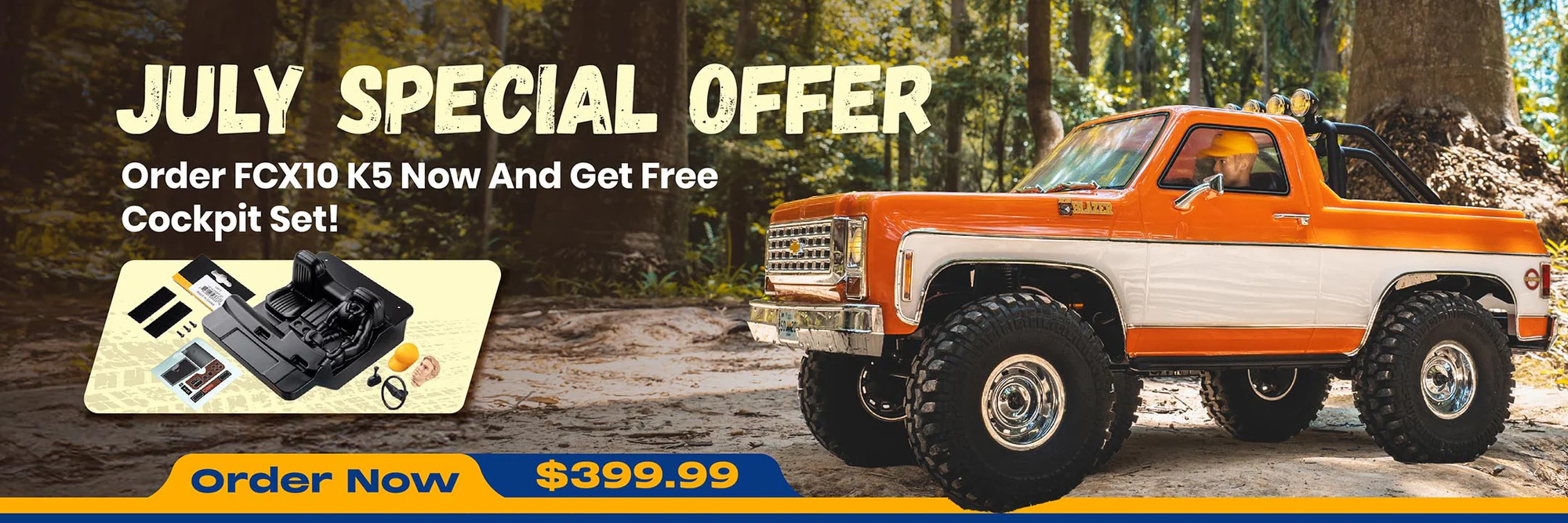 July Special: Buy an FMS FCX10 and Get a Free Interior Set | RC Newb