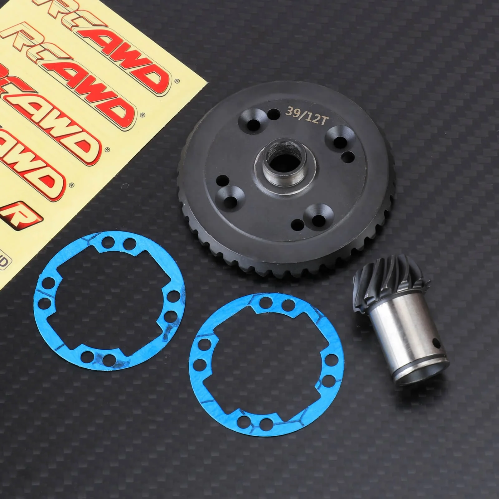 RCAWD 39T/12T Spiral Bevel Gear and Pinion Gear Set | RC Newb
