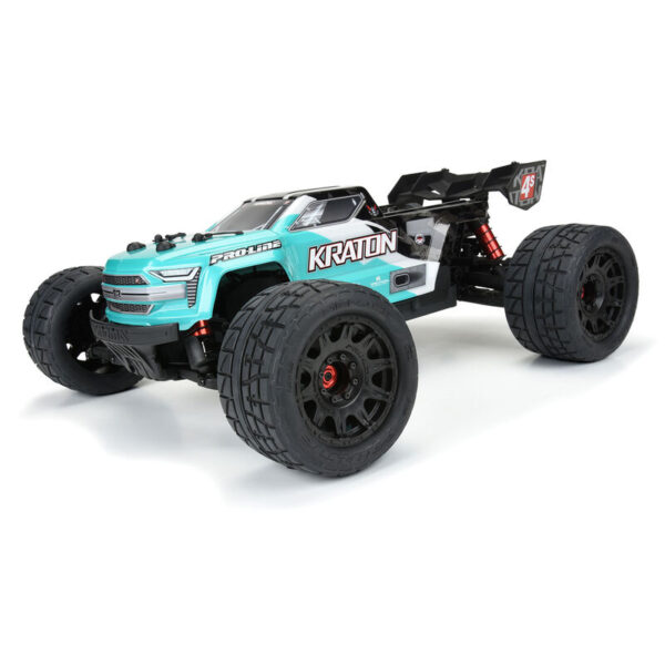 Pro-Line Menace 1/8-scale HP Belted Tires with Raid Wheels | RC Newb