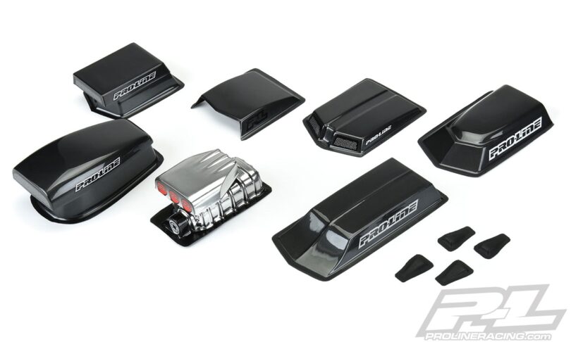 Pro-Line No-Prep Drag Racing Hood Scoops & Blowers Set | RC Newb