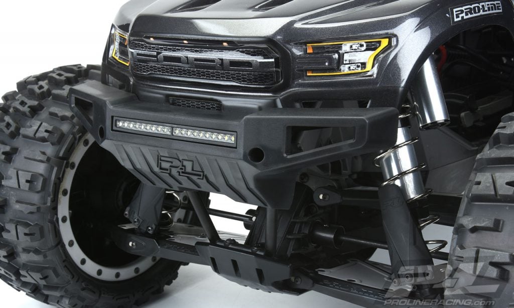 Pro-Line PRO-Armor Front Bumper and LED Light Bar for Traxxas X-Maxx ...