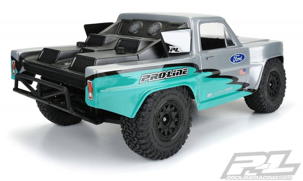 Pro-Line Pre-Cut 1967 Ford F-100 Clear, 1/10-scale Short Course Truck ...