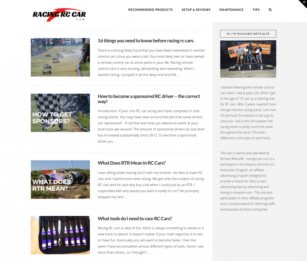 A New Racing Resource: RacingRCCar.com | RC Newb