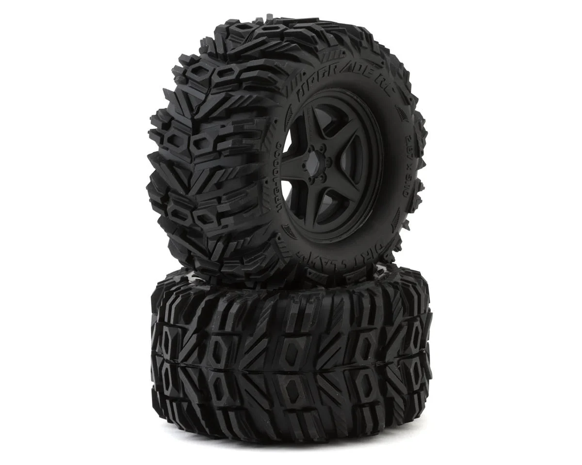 UpGrade RC Dirt Claw 2.8" Pre-Mounted R/C Truck Tires | RC Newb
